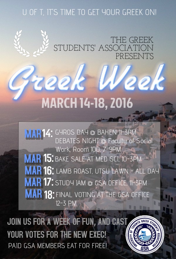 Greek Week 2016 – Greek Students' Association of the University of Toronto